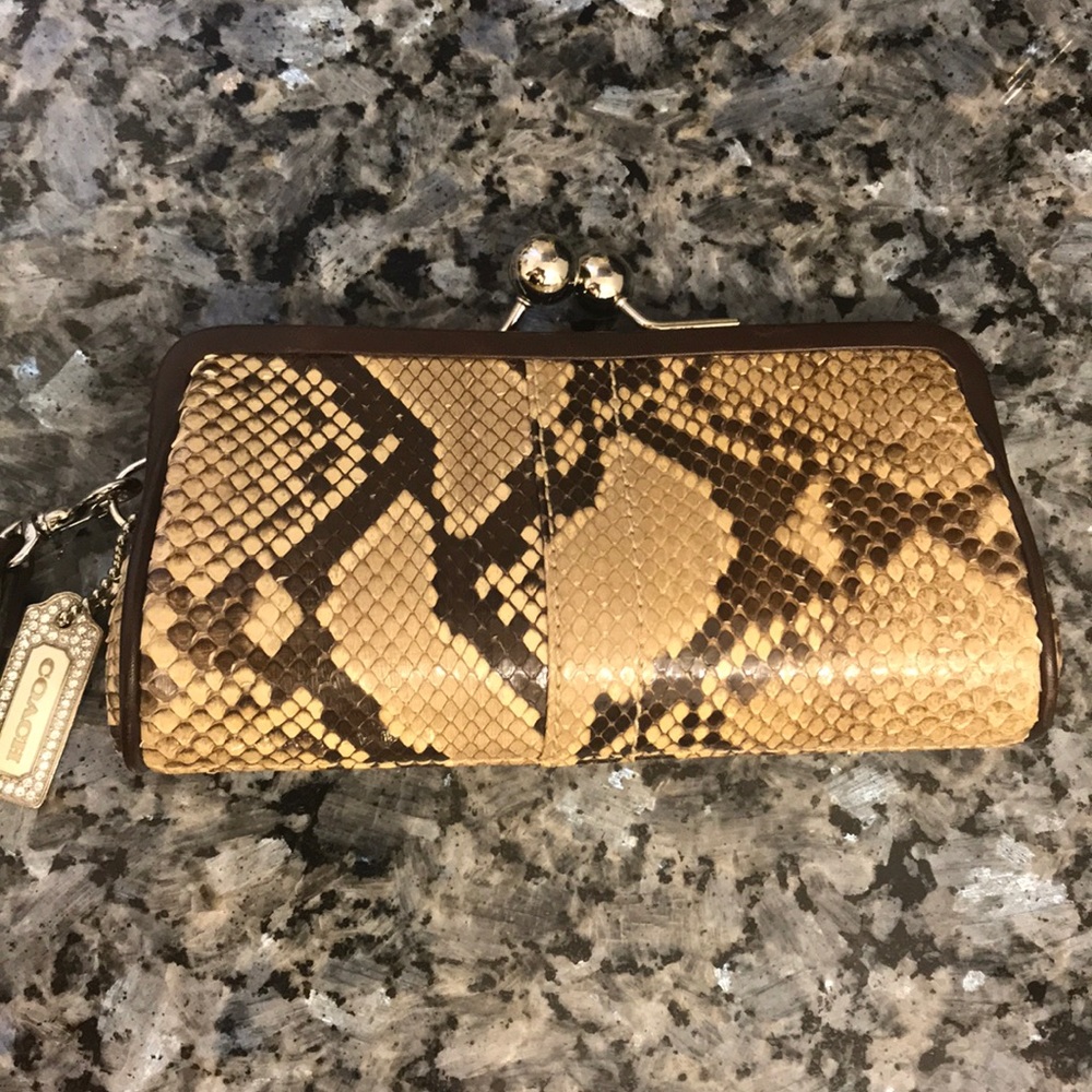 Coach Python Clutch - Gem